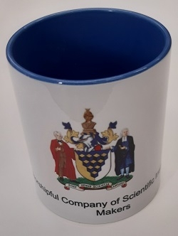 WCSIM mug with blue handle - The Worshipful Company of Scientific ...